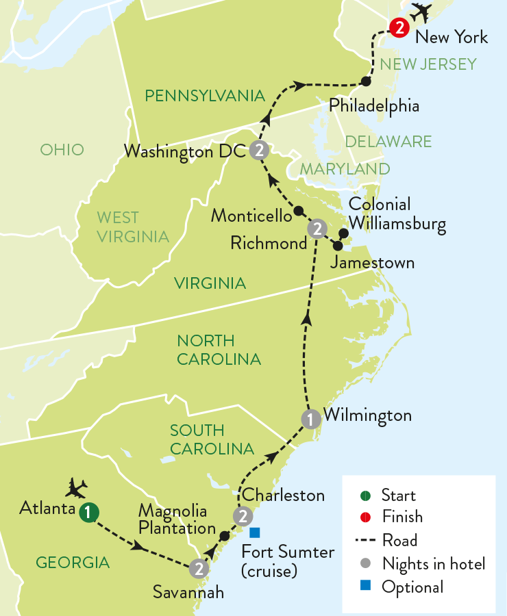 Tour the East Coast of the USA